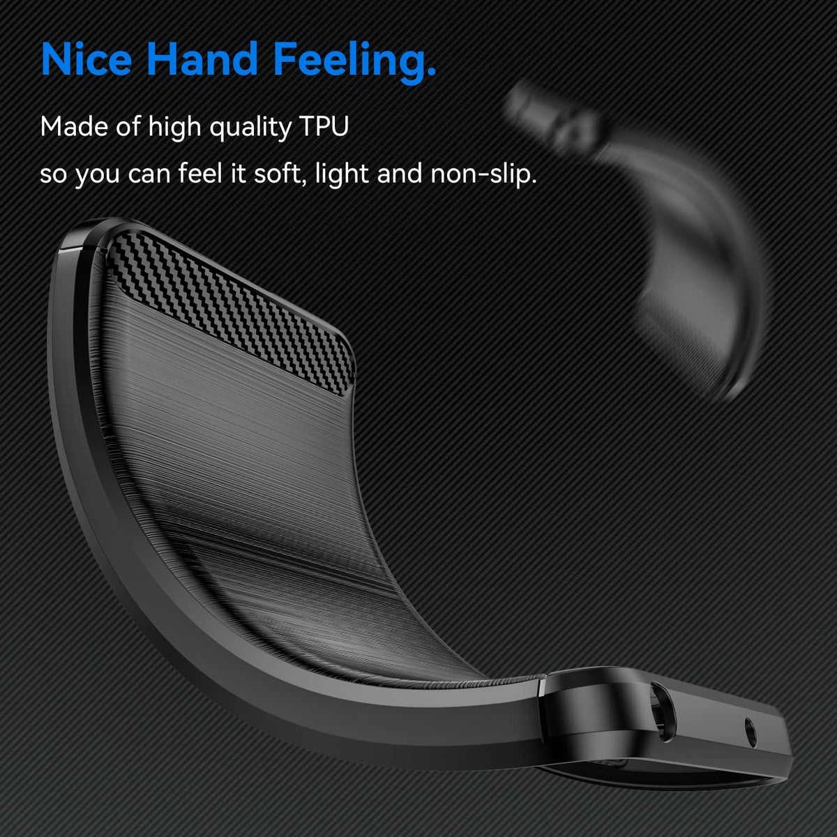 Nokia C22 Case Slim TPU Phone Cover w/ Carbon Fiber – CoverON Case
