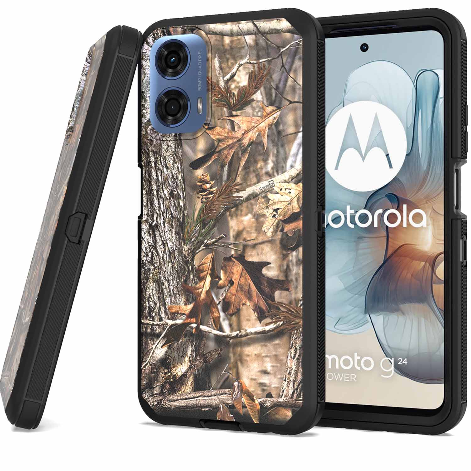 Moto G Power 2022 Heavy-Duty Tough Case With Tempered Glass For Moto G ...