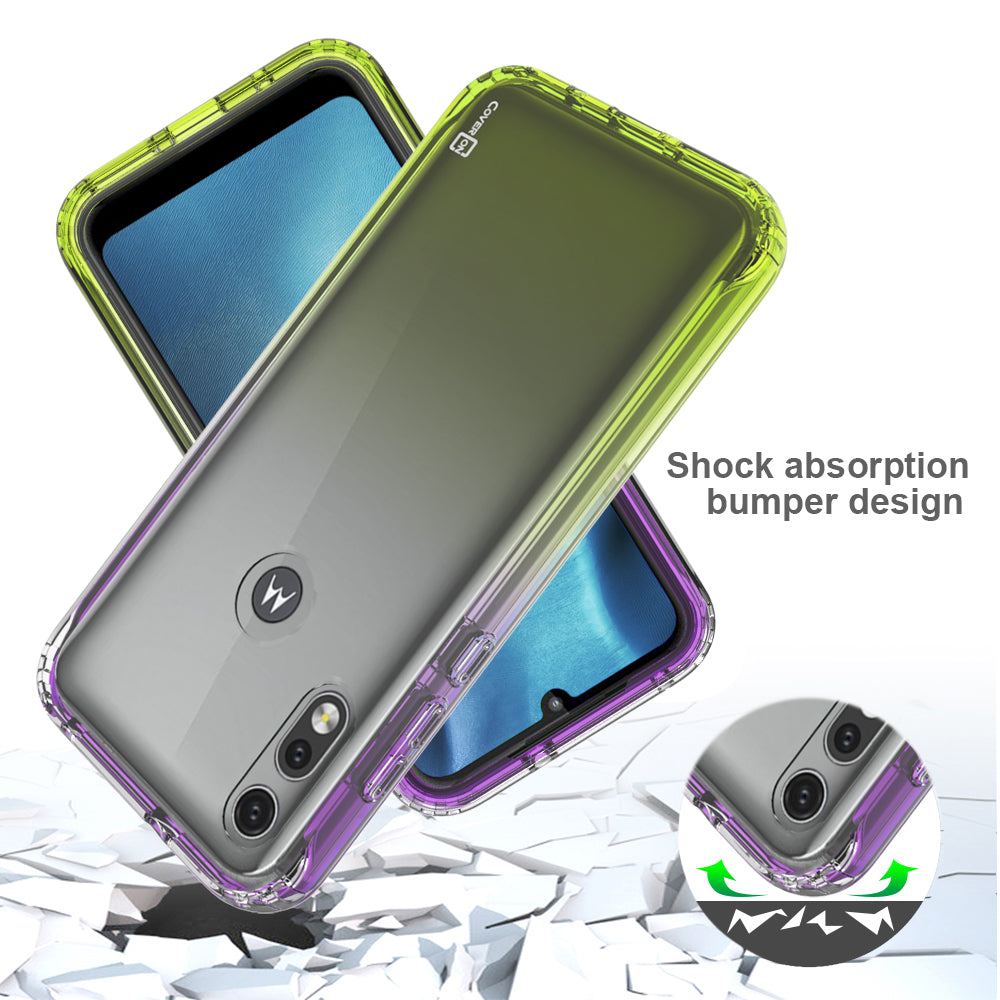 Motorola Moto E (2020) Clear Case Full Body Colorful Phone Cover - Gra ...